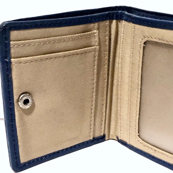 Fossil | Bags | Fossil Blue Bifold Wallet With Zipper Pouch | Poshmark